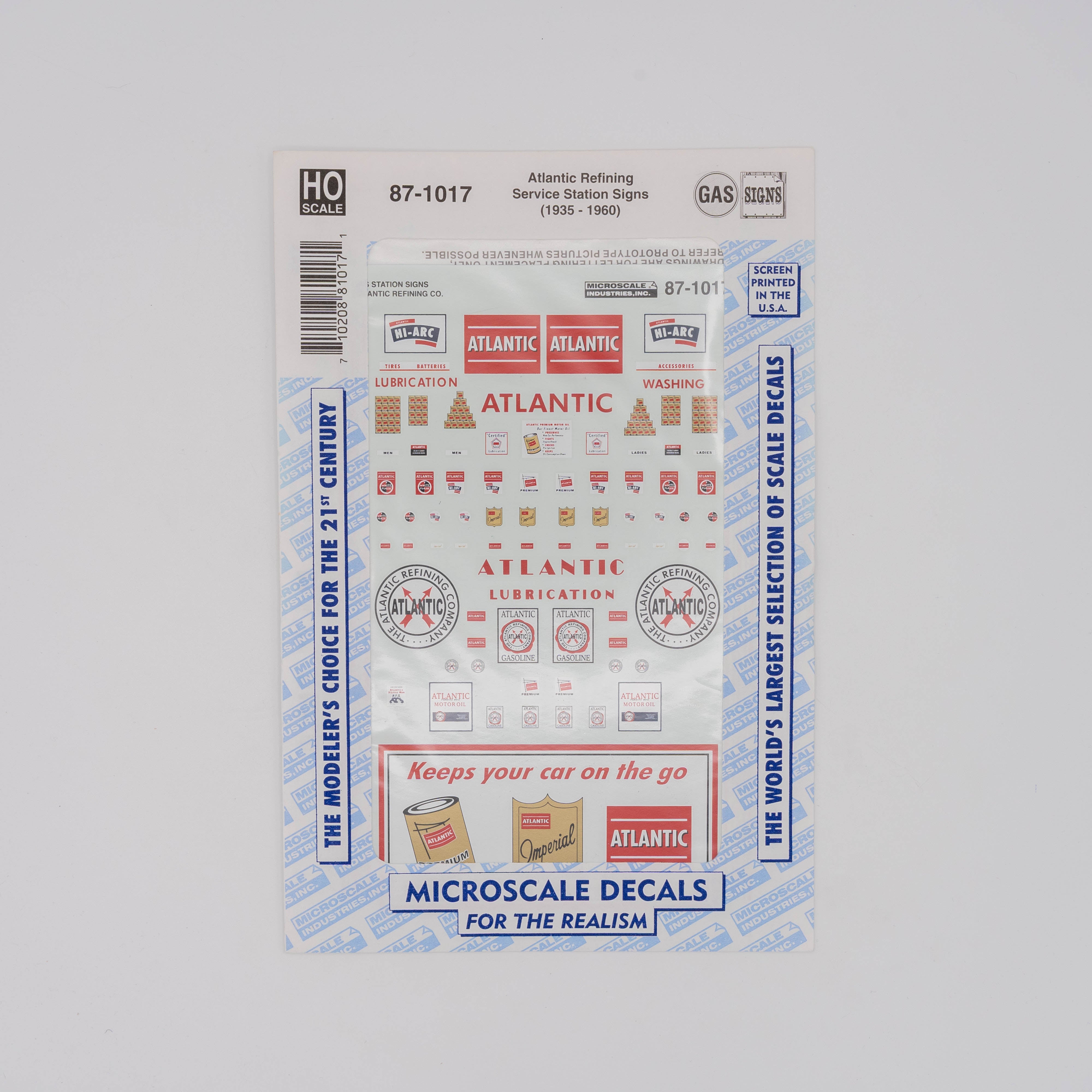 Microscale HO 87-1017 Decal, Atlantic Refining Service Station Signs ...
