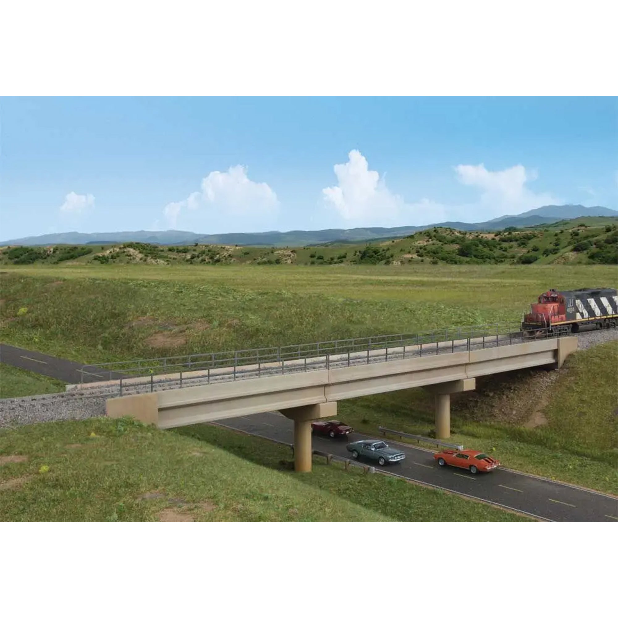 Walthers Cornerstone 933-4592 HO Modern Long Span Concrete Railroad Br ...